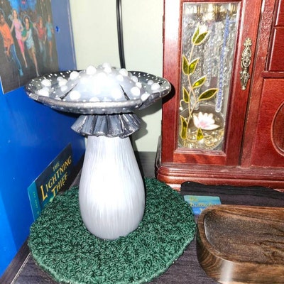 Black Mushroom Earring Holder, Mushroom Jewelry Display, Mushroom ...