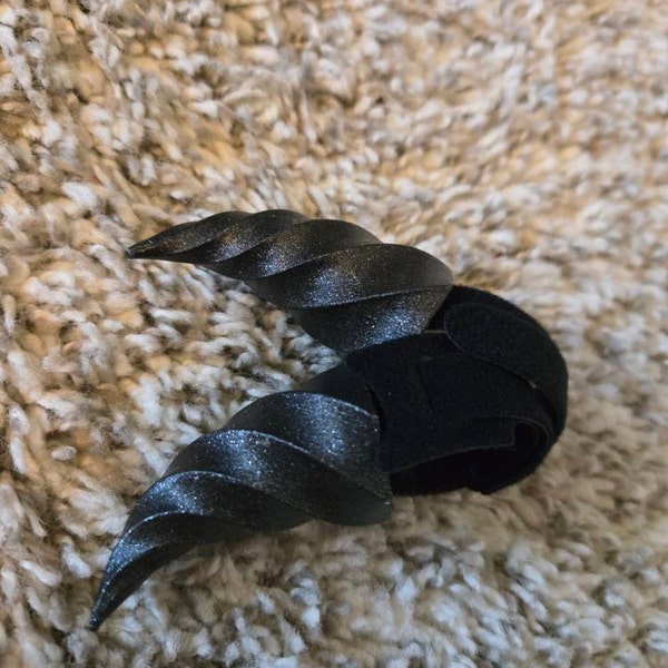 Curved Demon Imp HORNS for Headphones, Wiccan Gothic Satyr Horns, Devil ...