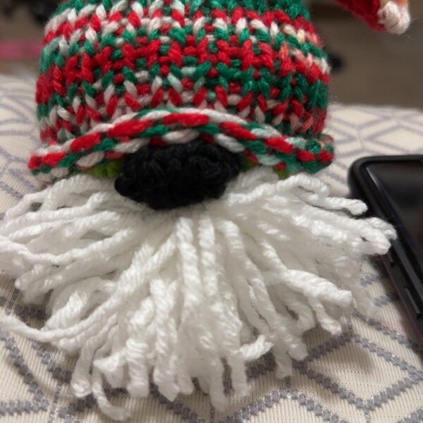 Loom Knitting Patterns Gnome Elf Christmas Ornament With Step by Step ...