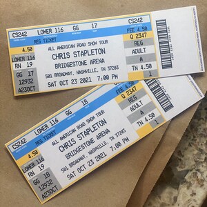 Fake 'ticketmaster' Concert/party Ticket Template - Etsy