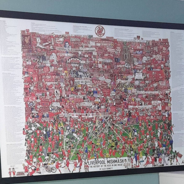 Liverpool Mishmash - the History of the Reds in One Image - Etsy