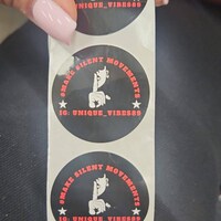 150 Labels on Roll Premium Gloss Weatherproof Labels Your Design Logo ...