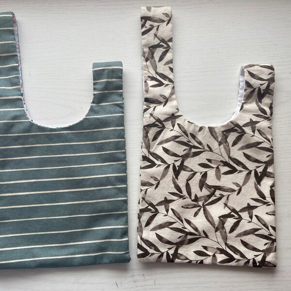 Reversible Tote Bag PDF Sewing Pattern and Manual / Small Easy Tote Bag Sewing Pattern ...