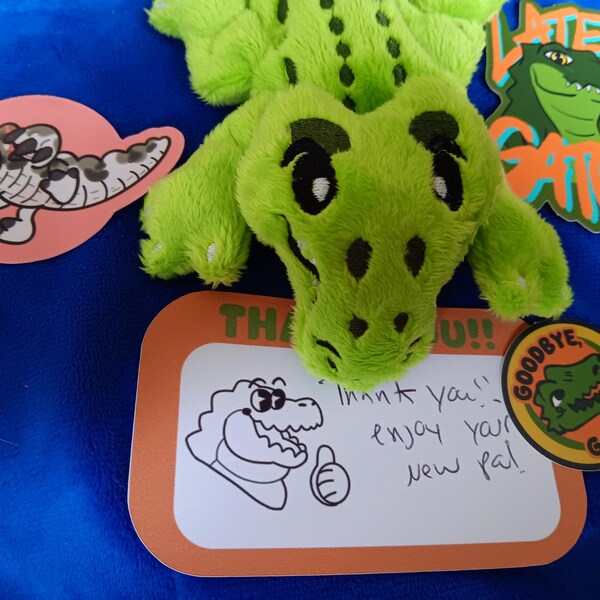 Alligator Beanie Plush - Hand Made Swamp Buddies Weighted Sensory ...