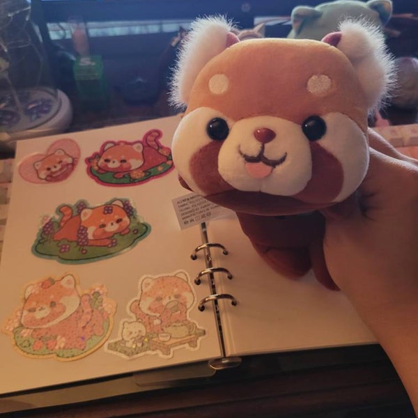 Red Panda Mouse Wrist Support, Cute Pushie Hand Rest, Wrist Rest, Cute ...