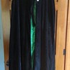 BLACK Wizard Robe With Hood Sleeves Fashion Velvet Costume - Etsy