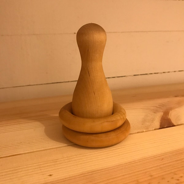 Wooden Bowling Pin Stacker (small) - Essential Montessori Learning Game ...