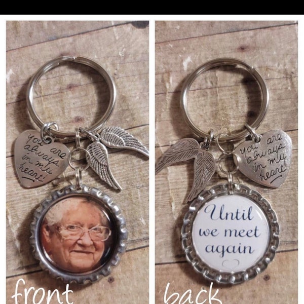 Memorial Keychain - Memorial Gift - Memorial Keepsake - Photo Keepsake ...
