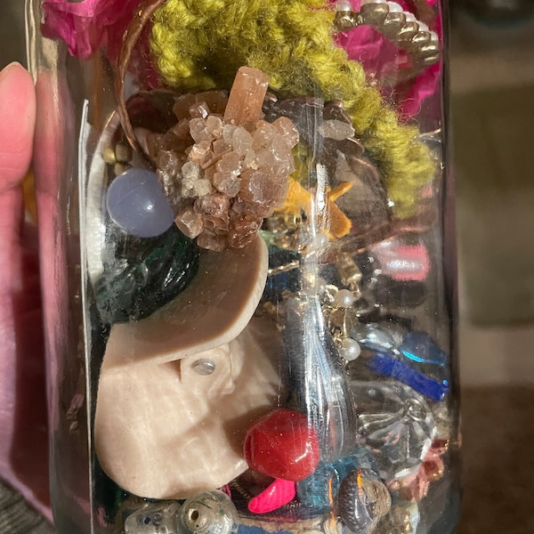 Magpie Mystery Jar | Found Object Crow Confetti Collection - Trinkets ...