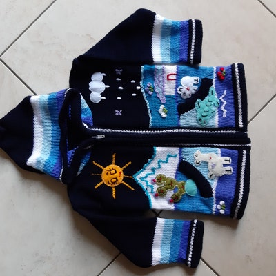 Rainbow Children Peruvian Hoodie Sweater, Unique Peru Kids Wool ...