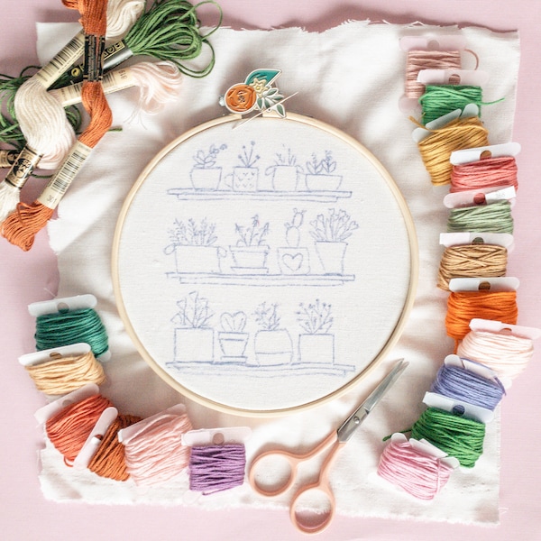 The Flower Shop Embroidery Pattern - Instant Digital Download - PDF ...