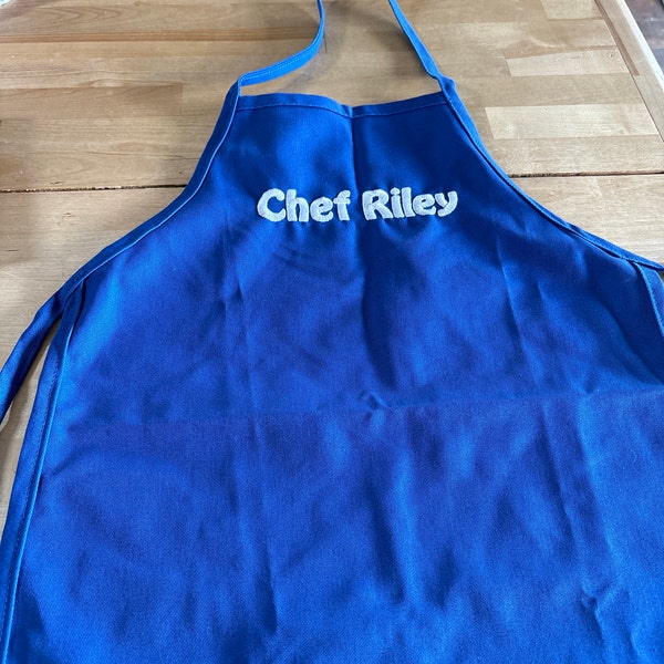 Personalized Kids Apron, Cooking Kitchen Gift, School Gift, Student ...
