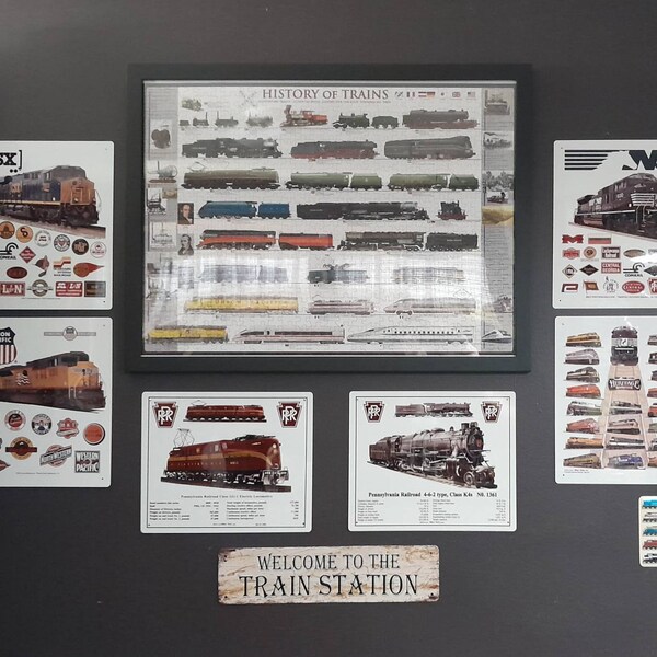 CSX RAILROAD SIGN | Artist Daniel Edwards | Train Gifts - Etsy