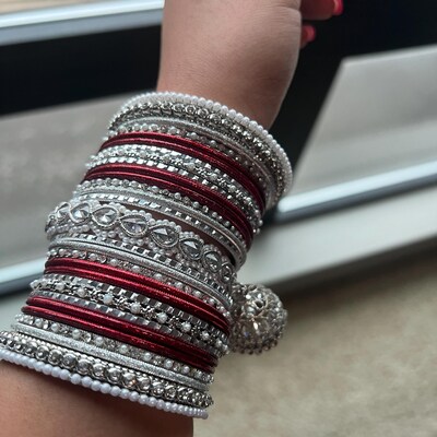 Rainbow Bangle Stack - Etsy