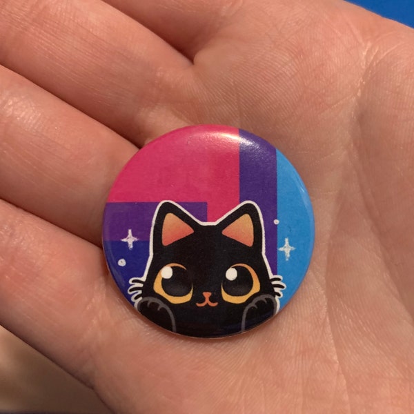 Pride Cat Flags Button Pin - LGBTQ Custom - Trans - Gay - Lesbian ...