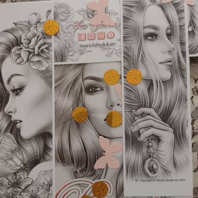 Goldi Mariola Budek Premium Coloring Page Printable Adult Colouring ...