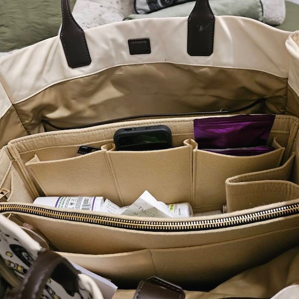 Felt Purse Insert (type JIA), Light Soft Sturdy, Organize Designers Bag ...