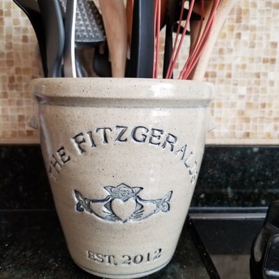 Personalized Stoneware Crock - Etsy
