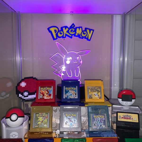 Pokemon Video Game Logo Sign (man Cave, Game Room, Shelf, Wall, Decor ...