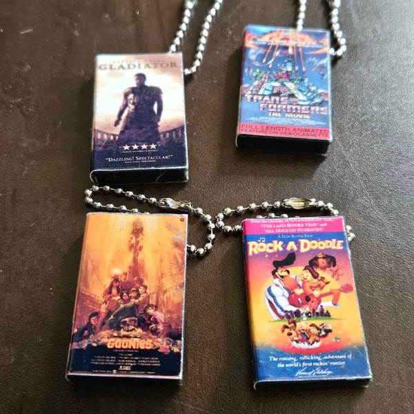 Horror Movie Keychains Miniature Movie Keychains Mini VHS 60 Different ...