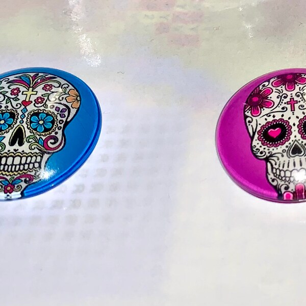 Glass Cover Minder / Sugar Skull Cover Minder / Cover Minders / Diamond ...