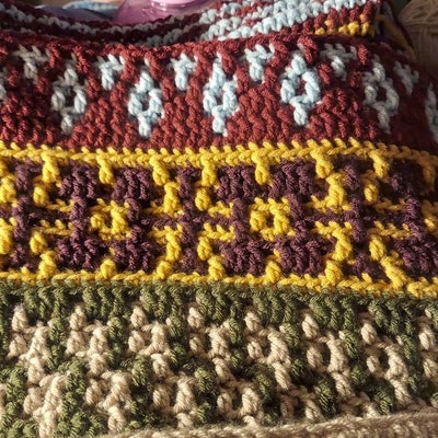 Diamond Knots Overlay Mosaic Crochet PATTERN Digital Download in ...