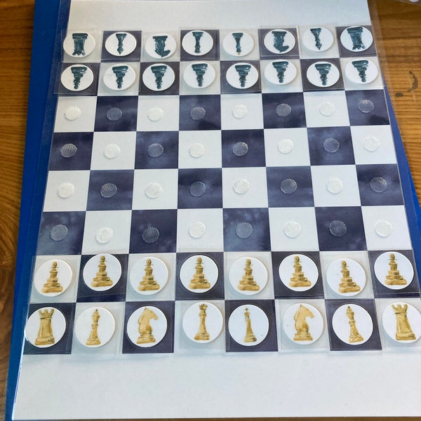 Checkered Digital Paper, Chess Figures Seamless Pattern for Fabric ...