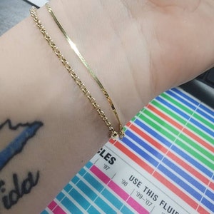 Solid 14K Gold ITALIAN Herringbone, 1.25mm Spring Ring Clasp, 2.5mm ...