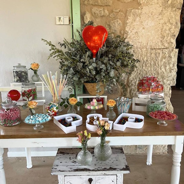 Fillable Letter Number Box 11" / 28cm: Charcuterie Tray, Sweet & Floral ...