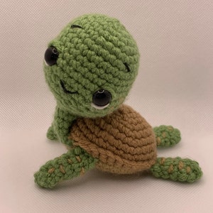 PATTERN: Shell the Baby Sea Turtle Amigurumi Sea Turtle Pattern ...