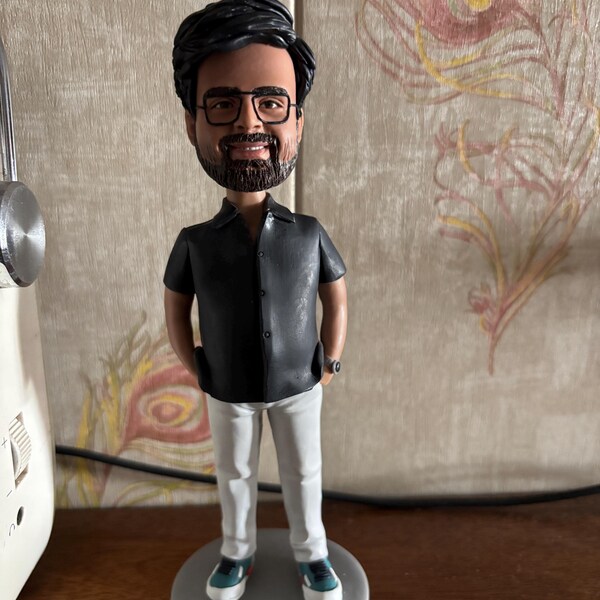 Bobblehead Couple ,bobblead Cake Topper,bobblehead Wedding ,wedding ...