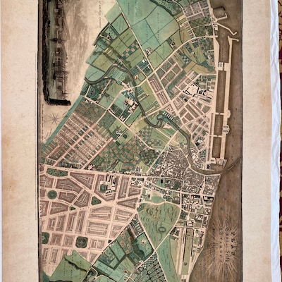 Antique Map of the Outer Hebrides Map Print Shows Isle of Lewis ...
