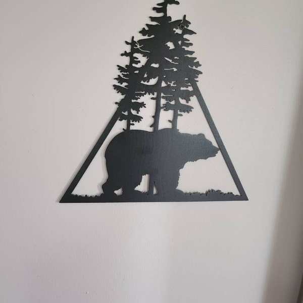 Animal Scene Metal Sign Cutouts - Powder Coated Metal Wilderness Scene ...