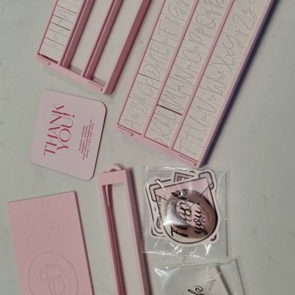 Script Font Set Letter Stamp Alphabet Stamp Signature Font Stamp Font ...