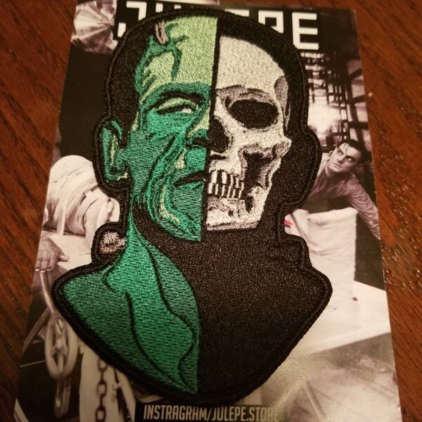 Frankenstein Embroidered Patch - Etsy