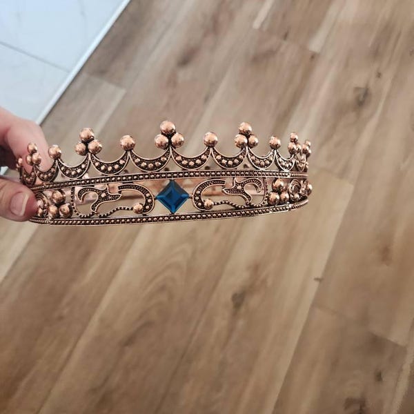 Royal King Crowns for Men, Full Round Mens and Crowns Wedding Party ...
