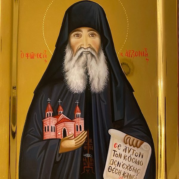 Elder Ephraim of Arizona Icon: Hand-painted Byzantine Art/religious - Etsy
