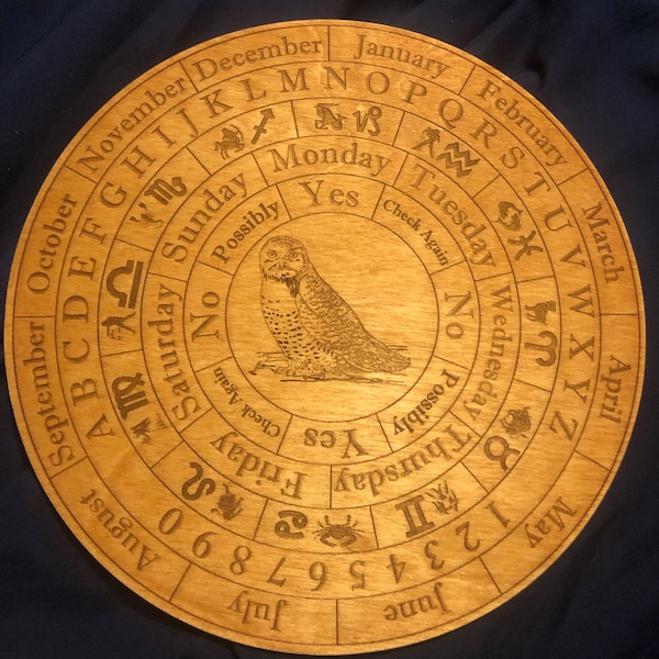 Wooden Pendulum Spiritual Dowsing Board Laser Engraved - Etsy Canada
