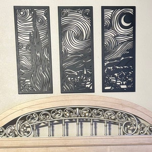 Van Gogh Starry Night Metal Wall Art Van Gogh Metal Wall Art - Etsy