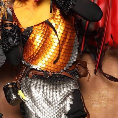 Scalemail Skirt back - Etsy