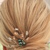 Light Blue Bridal Rhinestone Hair Pin Hair Accessories - Etsy