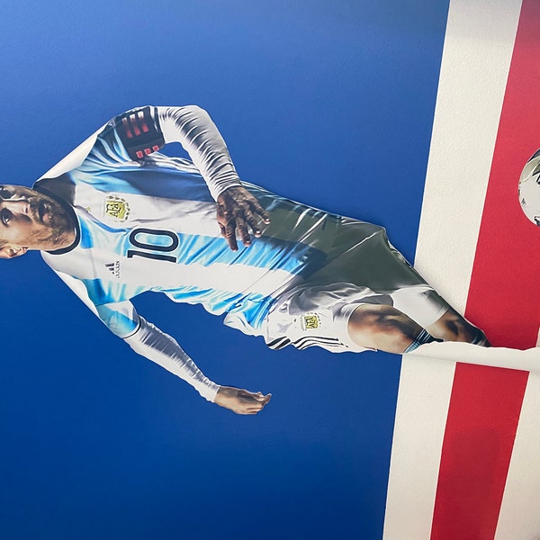 Lionel Messi, Argentina, Soccer, Futbol Fathead Style Wall Decal ...