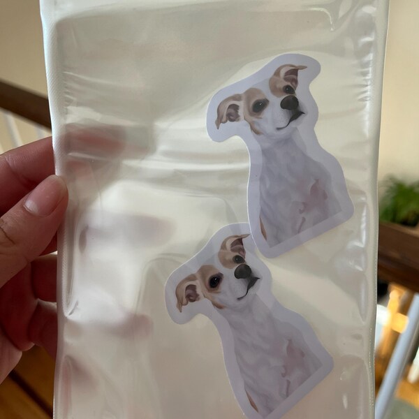 Personalized Dog Stickers Hand Drawn Custom Pet Sticker, Custom Dog ...