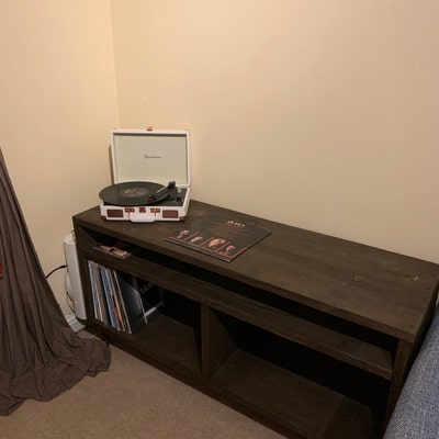 Small Turntable Stand With Doors Vinyl Record Storage - Etsy