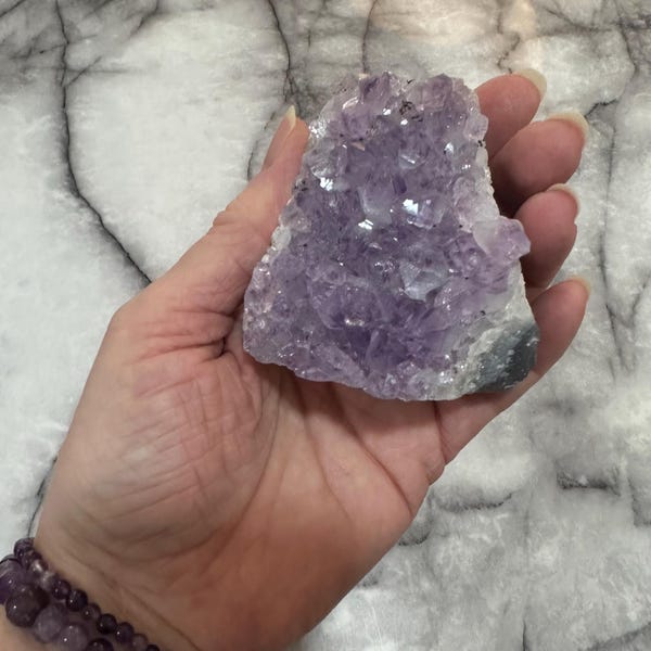 Pink Aura Quartz Cluster, Fuchsia Aura Quartz Cluster, Bright Pink Aura ...