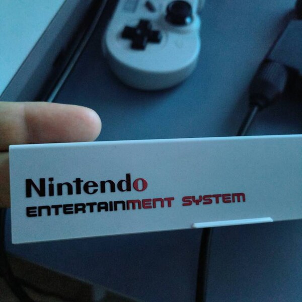 Nintendo NES Label / Aufkleber / Sticker / Badge / Logo 74 X 11mm268b ...