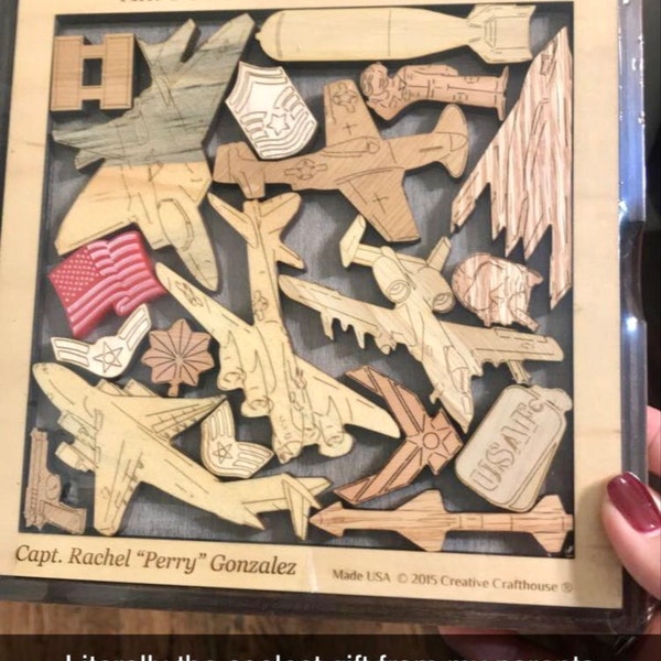 Air Force Challenge Puzzle - Can Be Personalized With Custom Engraving ...