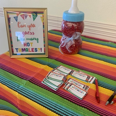 Guess How Many Hot Tamales Game, Baby Fiesta Games, Fiesta Baby Shower ...