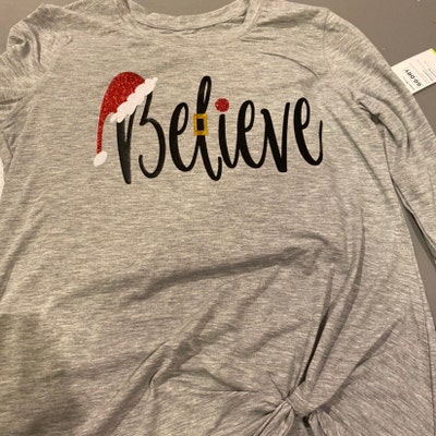 Believe SVG, Christmas Svg, Santa Svg, Santa Hat Svg, Believe in Santa ...