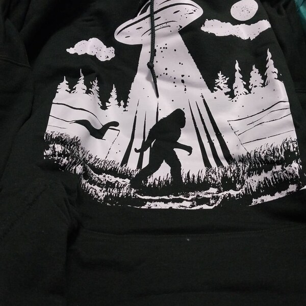 Bigfoot Hoodie, Sasquatch Hoodie, Birthday Gift , Gift for Mom, Funny ...